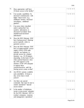 EOC Checklist CofC | PDF