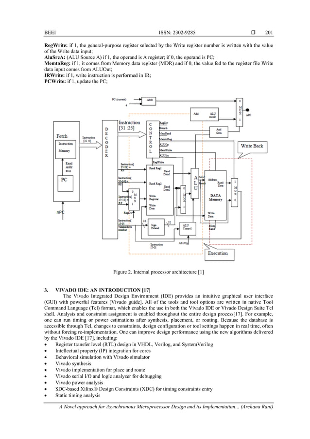 An Enhanced FPGA Based Asynchronous Microprocessor Design Using VIVADO and ISIM | PDF ...