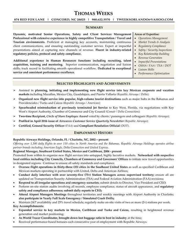 Thomas Weeks Resume | PDF