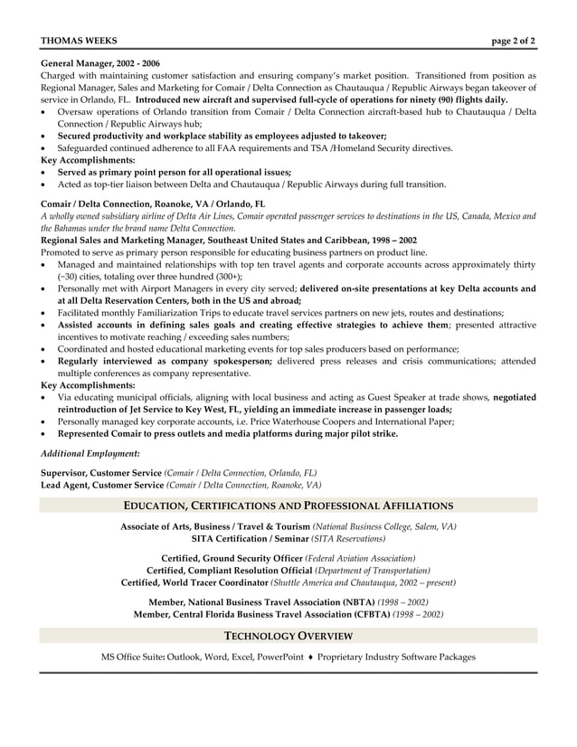 Thomas Weeks Resume | PDF