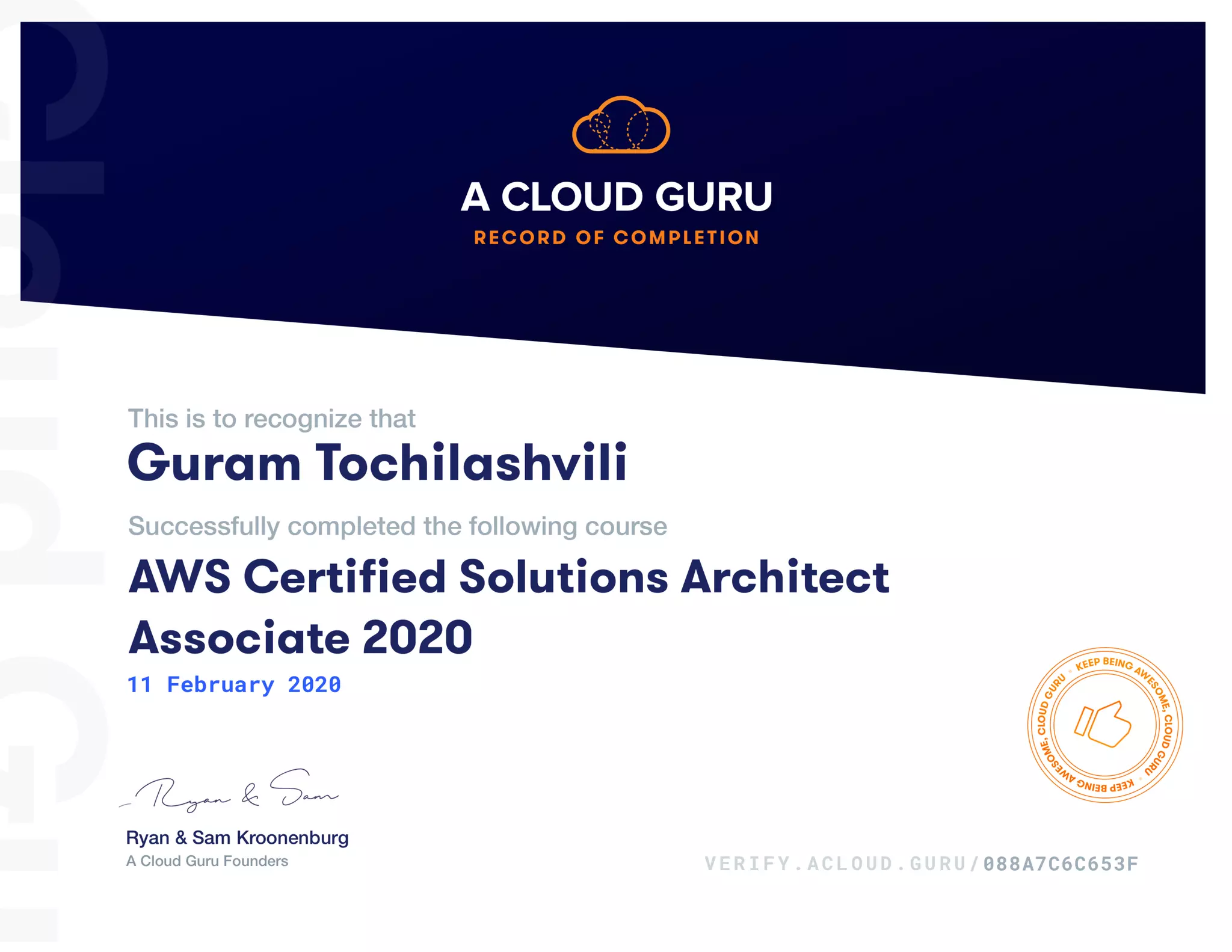AWS Certified Solutions Architect Associate | PDF