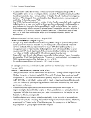 CV Peter Ddungu Jan 2015 | PDF
