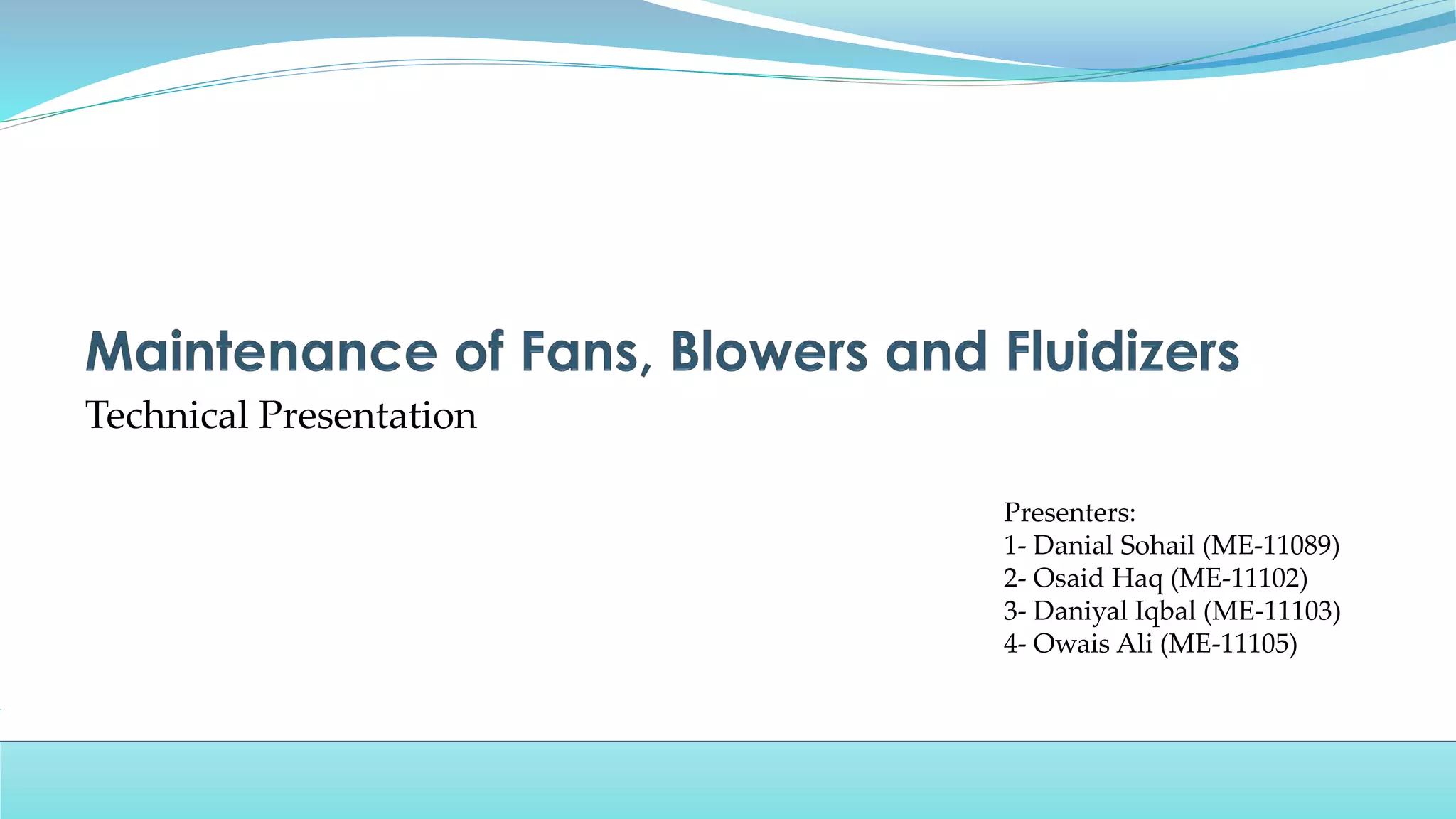 Maintenance of Fans, Blowers and Fluidizers | PDF