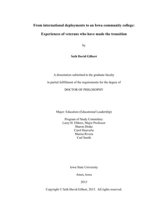 Seth David Gilbert Dissertation | PDF