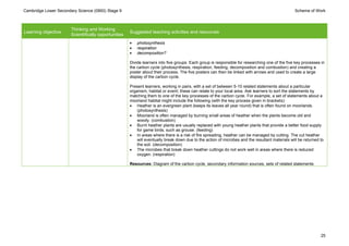 Lower Secondary Science Stage 9 Scheme of Work | PDF