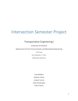 Intersection Semester Project Final Copy | PDF