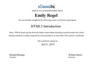 HTML5Certification | PPT