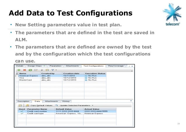 ALM Phase 2 - Test Configurations, Matrix, Libraries Training