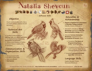 Natalia_Shevcun_Resume | PPT