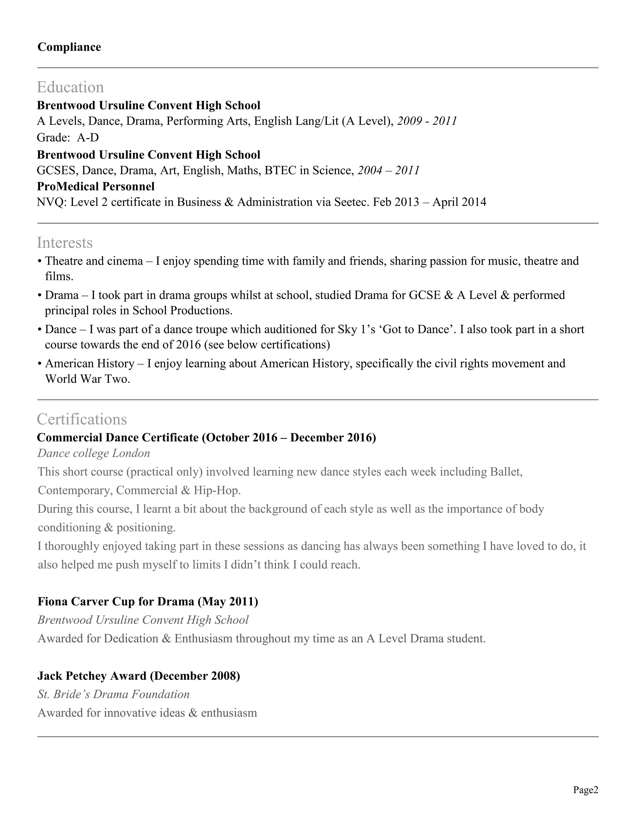 Ellen Trim CV update | PDF | Professional School | Postgraduate Education