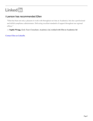 Ellen Trim CV update | PDF | Professional School | Postgraduate Education