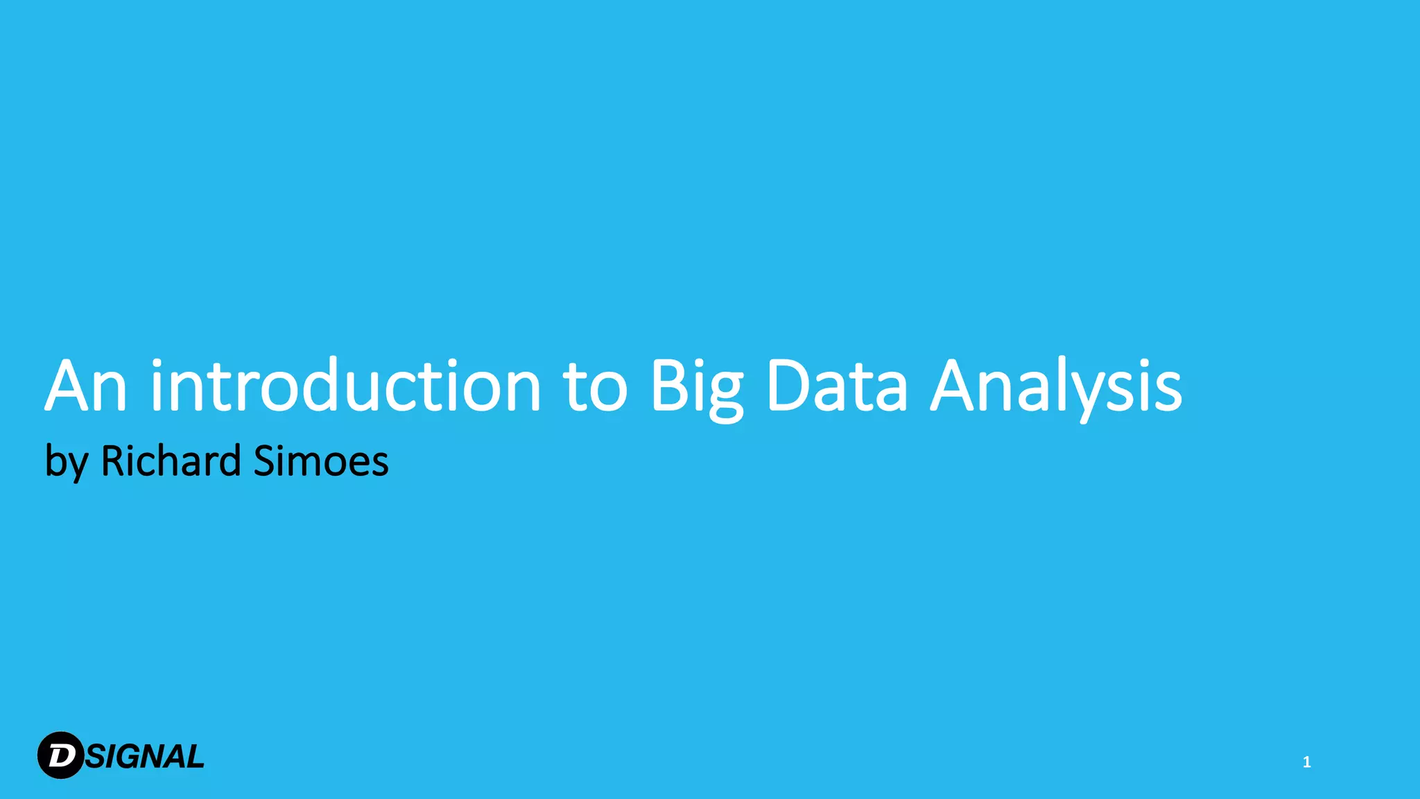 bigDataAnalysis | PPT