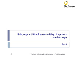 Role of Pharma Brand Manager | PDF