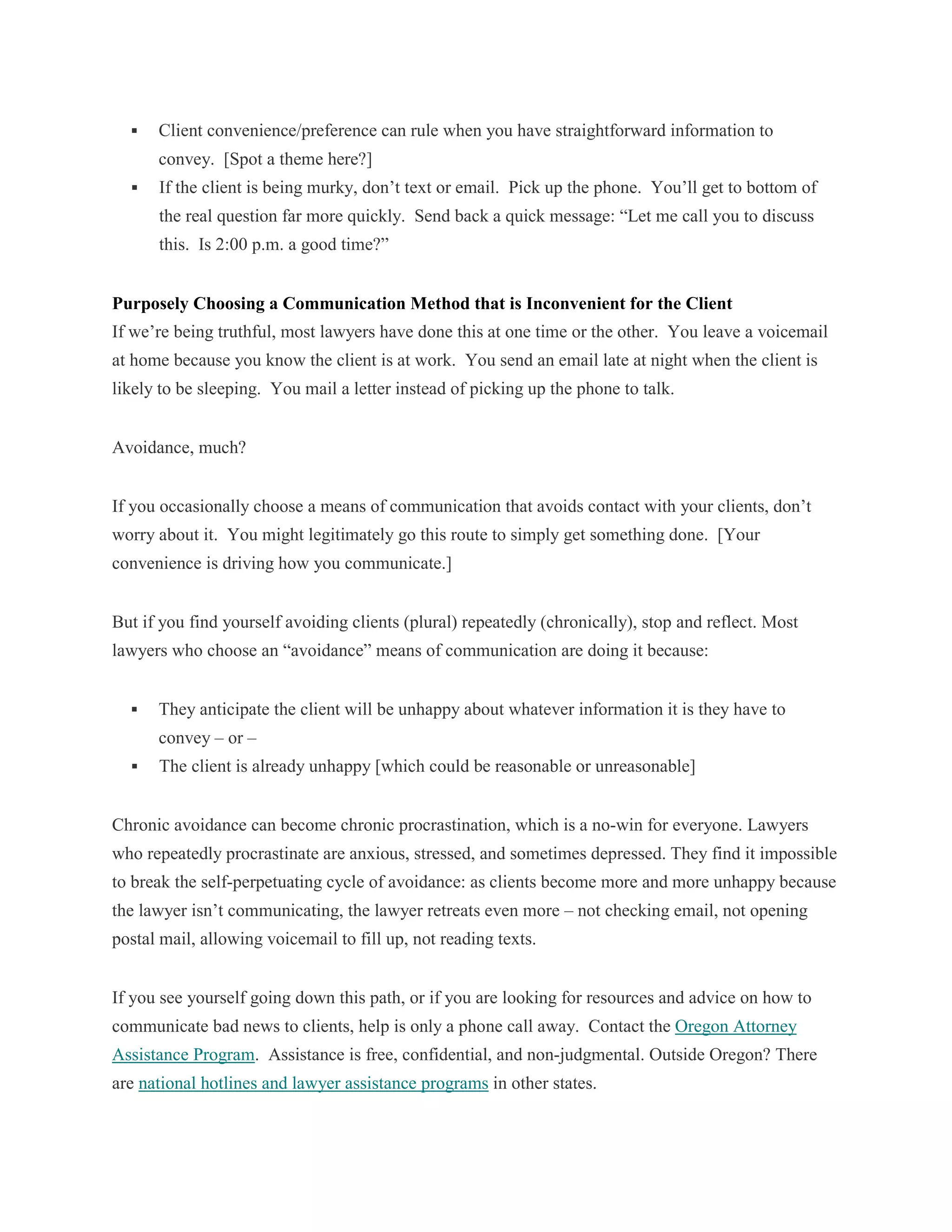 The Continuum of Client Communications | PDF