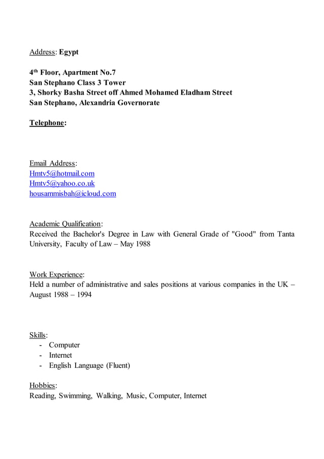 Sam Misbah Curriculum Vitae | PDF