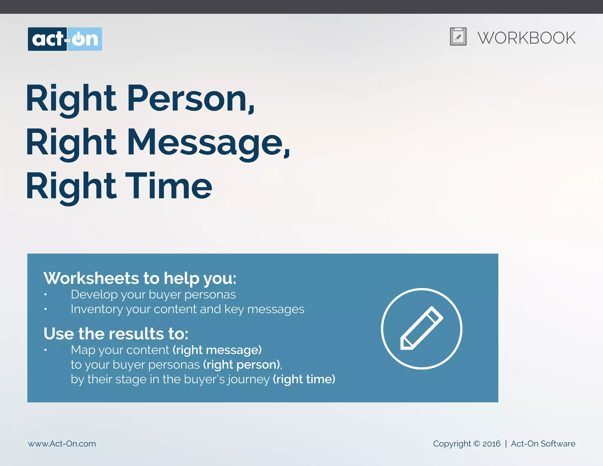 Right Person-Right Message- Right Time Persona Workbook -- Lamoreaux | PDF