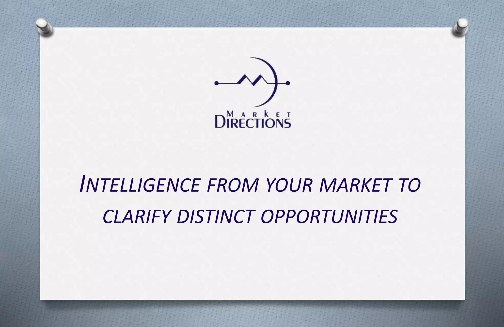 Market Directions Capabilities | PPTX | Business Administration | Business