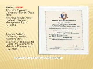 Okaforcert slideshow | PPT