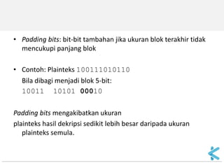 Kriptografi - Algoritma Kriptografi Modern | PPT | Free Download