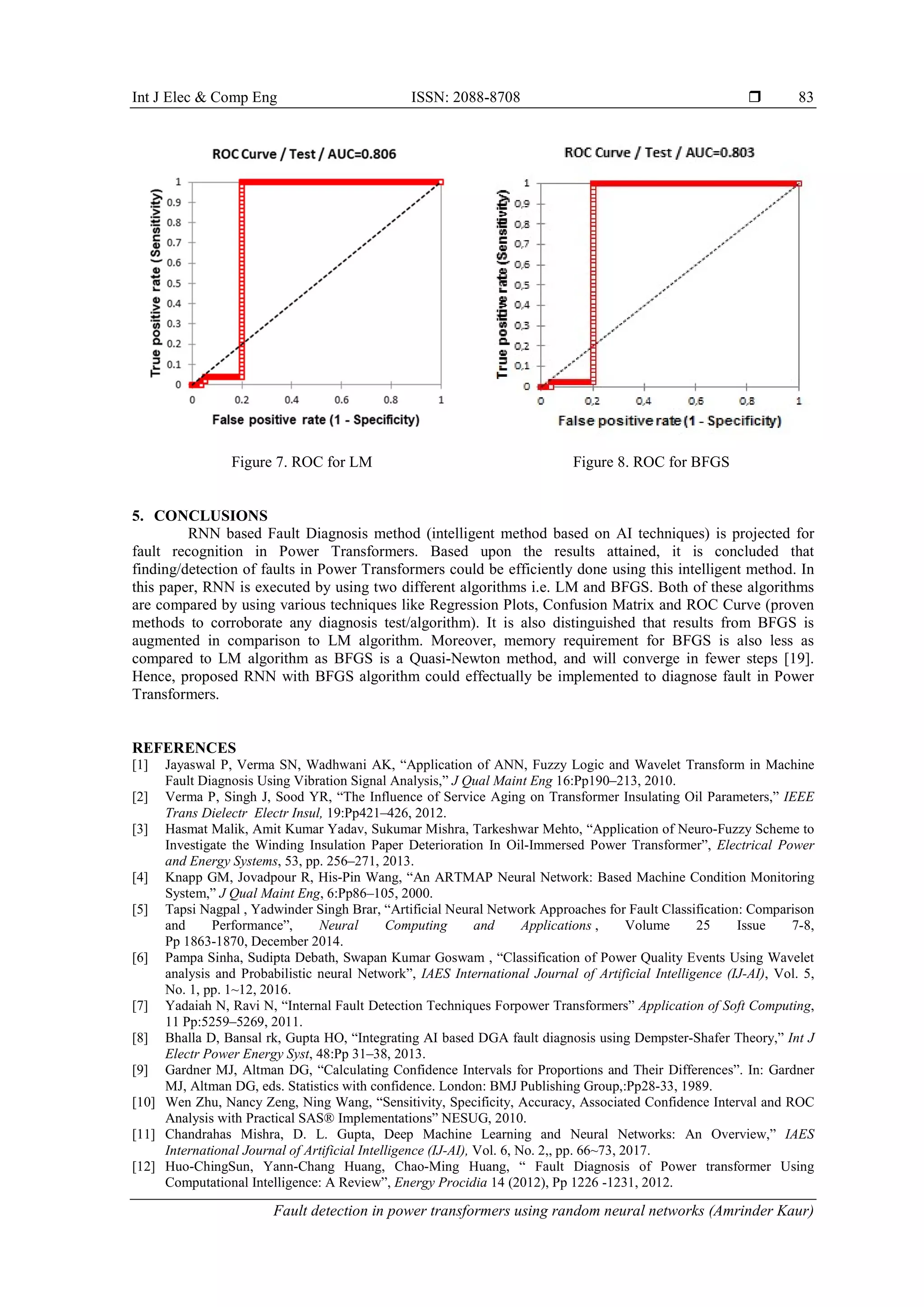 Fault detection in power transformers using random neural networks | PDF