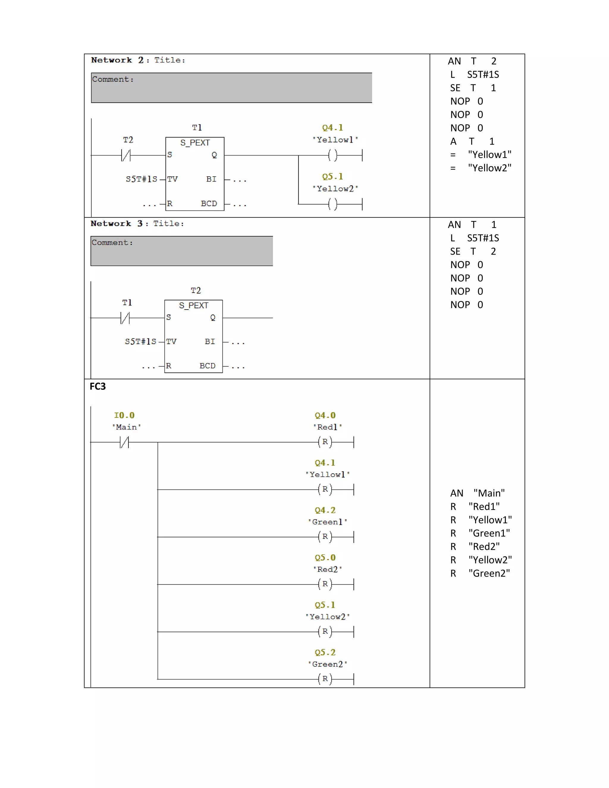 PLC Traffic Light Control | PDF