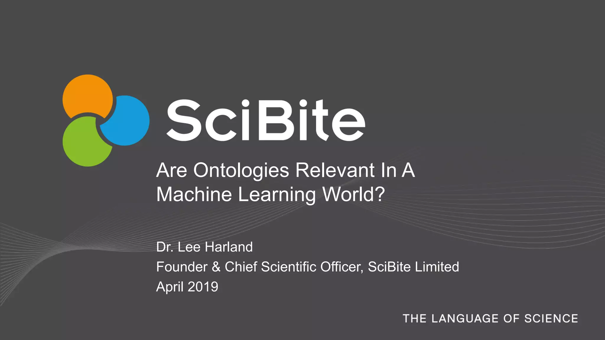 IC-SDV 2019: Are Ontologies relevant in a Machine Learning World? - Lee ...