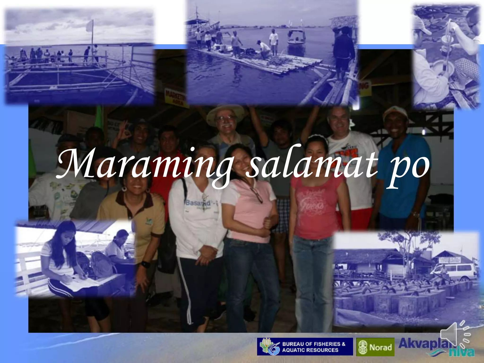 Better management Practices for aquaculture parks (tagalog) | PPT