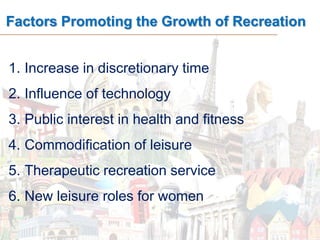 Attractions, Entertainment, Recreation, and Other Sectors - Tourism | PPTX