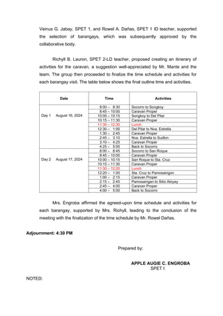08 August 8, 2024-SPED-SNED Planning of SPED Caravan 2024.docx