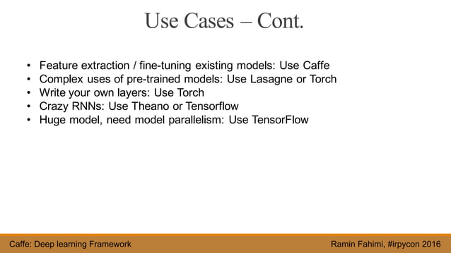 Caffe - A deep learning framework (Ramin Fahimi) | PDF | Graphics ...