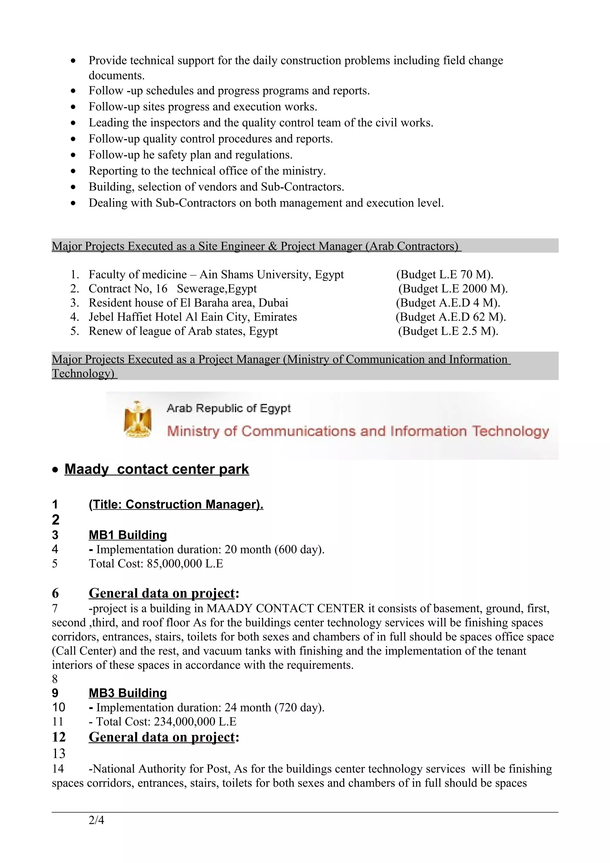 A.Hussein - C.V | PDF