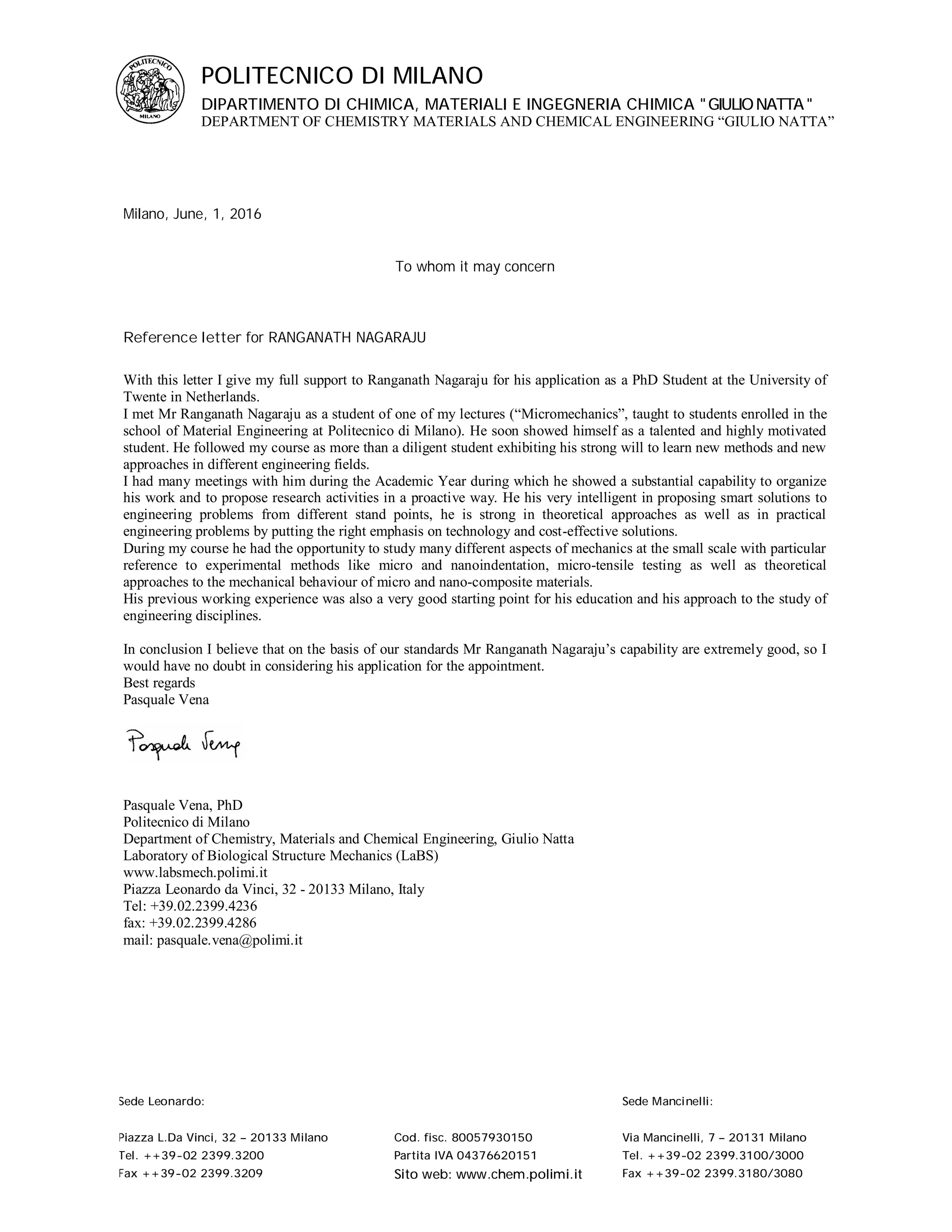 Reference letter 2 | PDF