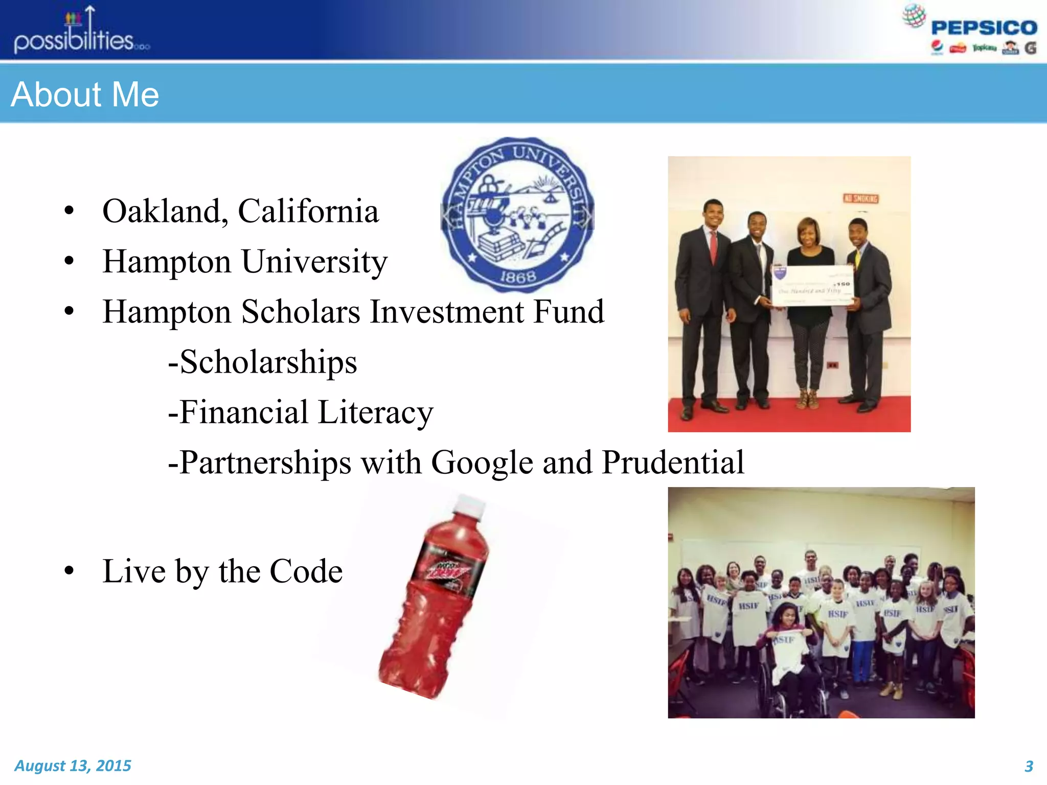 Pepsi Intern Presentation | PPTX