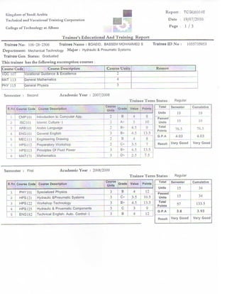 college transcript | PDF