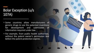 Key terms Patent Act Term #8: Bolar Exception | PDF