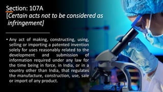 Key terms Patent Act Term #8: Bolar Exception | PDF