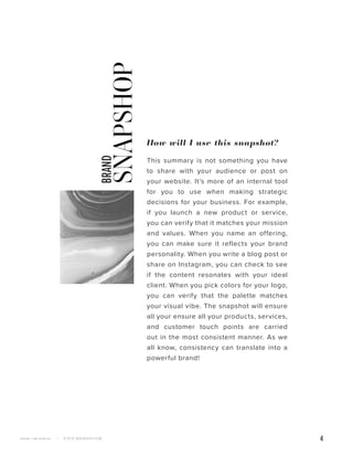 08 brand snapshot | PDF