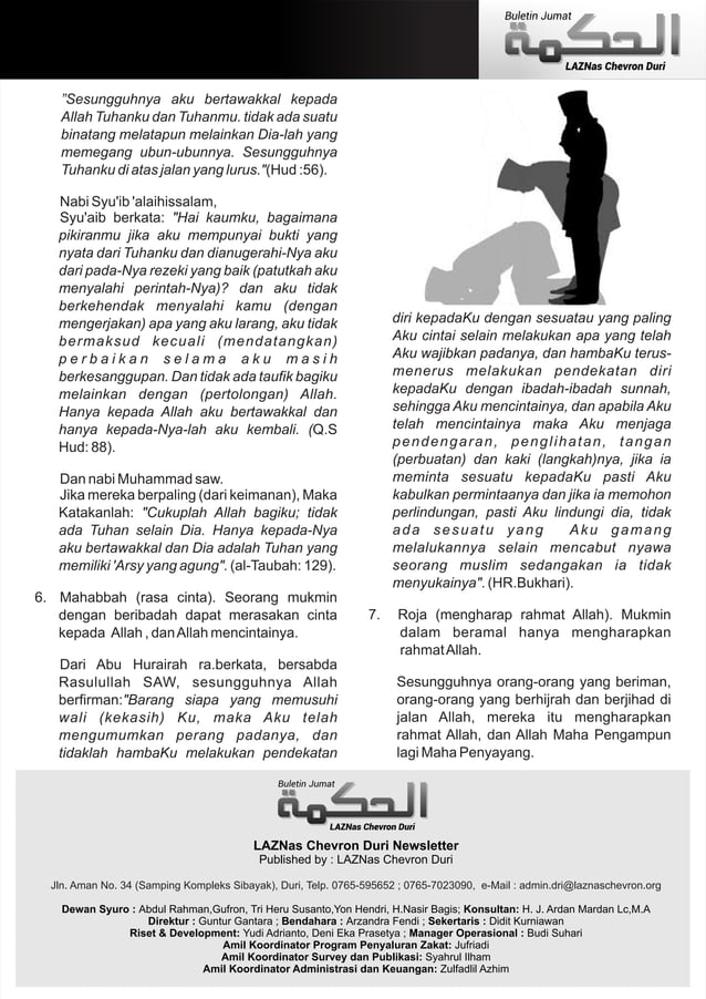 08 buletin hikmah jumat laz nas chevron duri edisi viii 2013 hasil ibadah | PDF