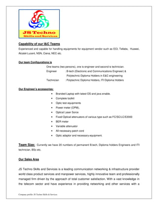 portfolio_js_techno | PDF | Telecommunications Industry | Industries