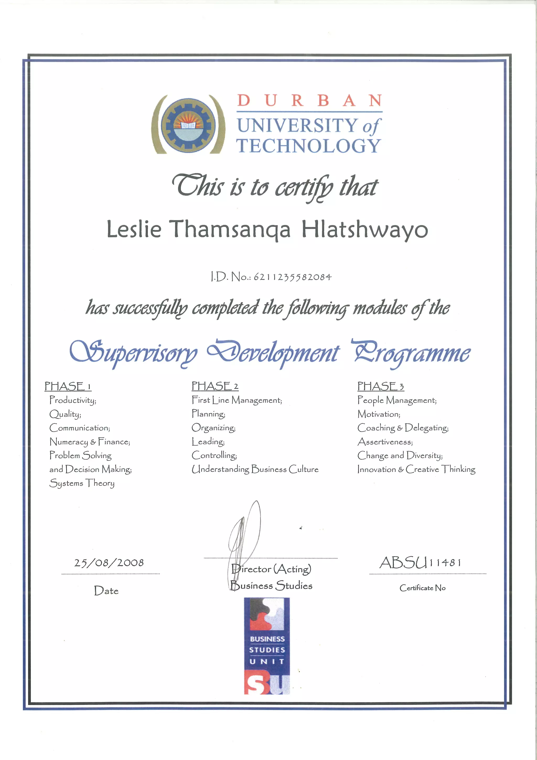 Supervisory Development Programme | PDF