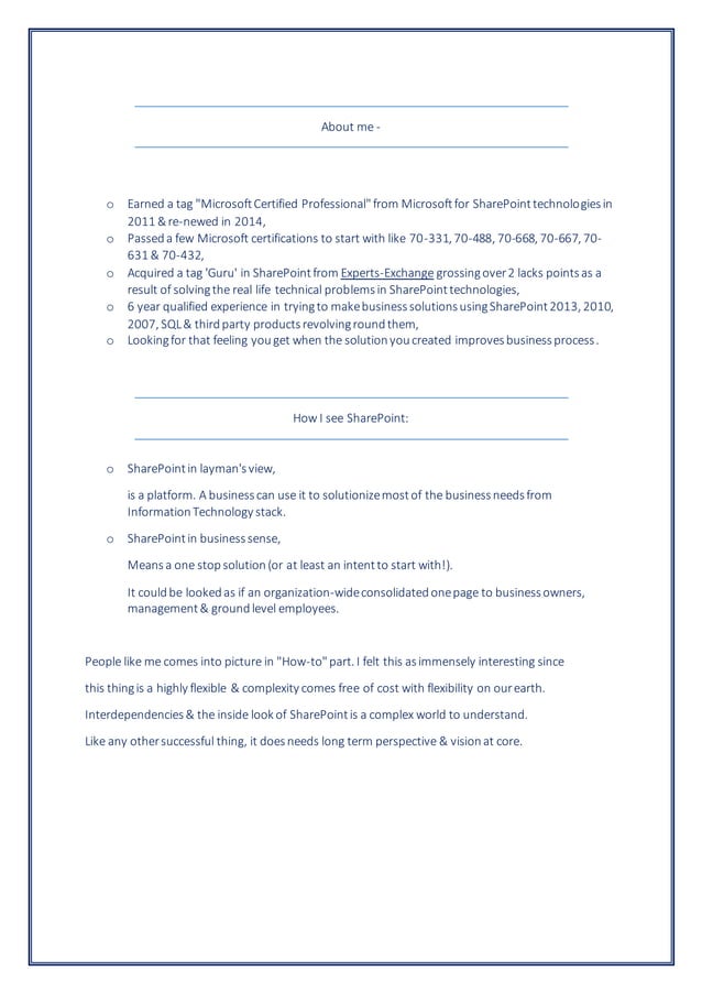 About me | DOCX | Web Development | Internet