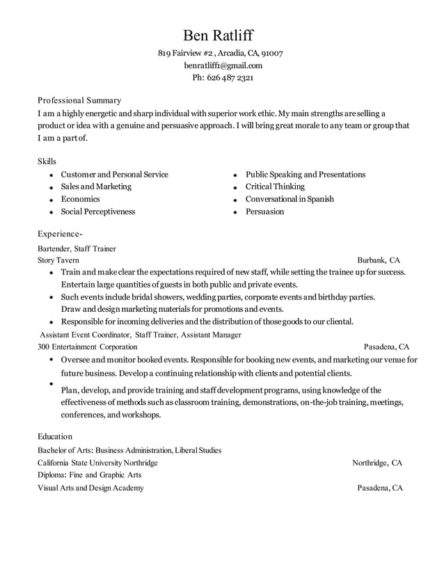 Current Resume | PDF
