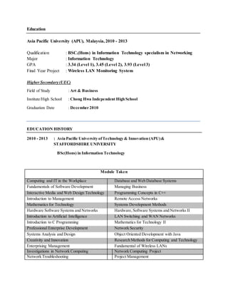 Resume_9th Dec 2016 | DOCX