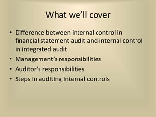 Intergrated Audit | PPT