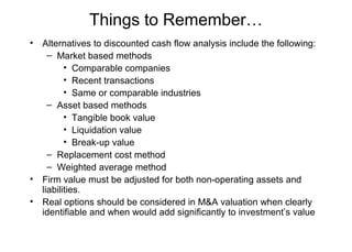 08~chapter 8 primer_on_relative_valuation_methods | PPT
