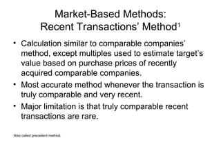 08~chapter 8 primer_on_relative_valuation_methods | PPT