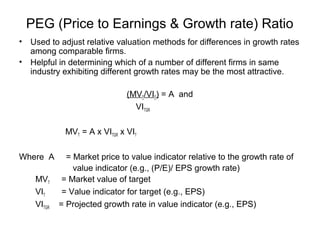 08~chapter 8 primer_on_relative_valuation_methods | PPT