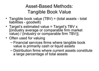 08~chapter 8 primer_on_relative_valuation_methods | PPT