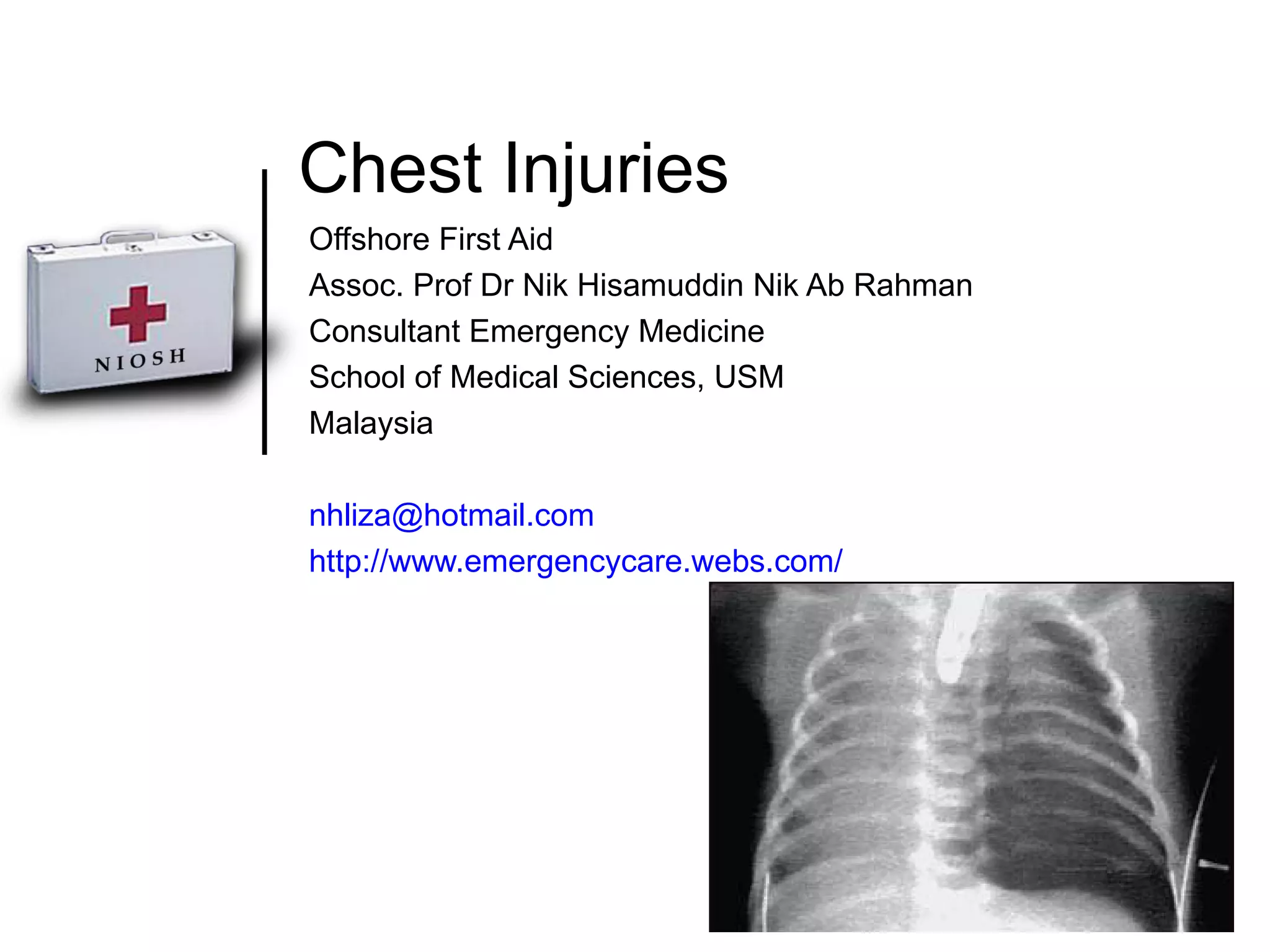 First Aid For Chest Injury | PPT