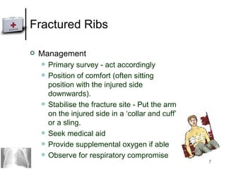 First Aid For Chest Injury | PPT